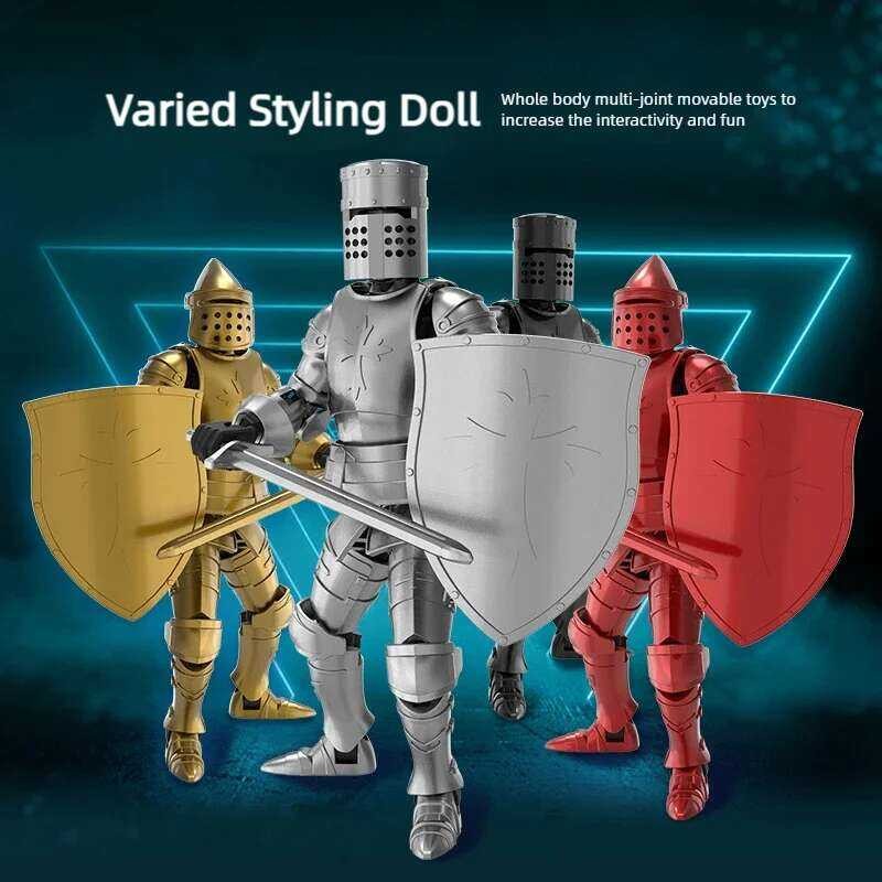 A Middle Ages Knight Jointed Movable Robot Toy Multi Form 13 Action ...