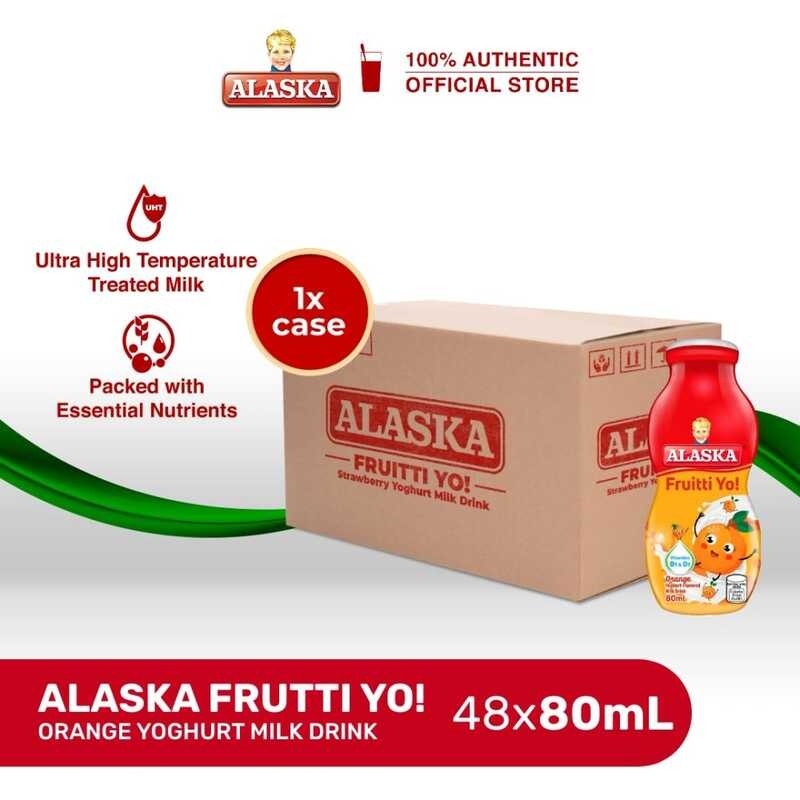 Alaska Fruitti Yo Orange Yoghurt Milk Drink 80Ml | 1 Case (48Pcs) 3 ...