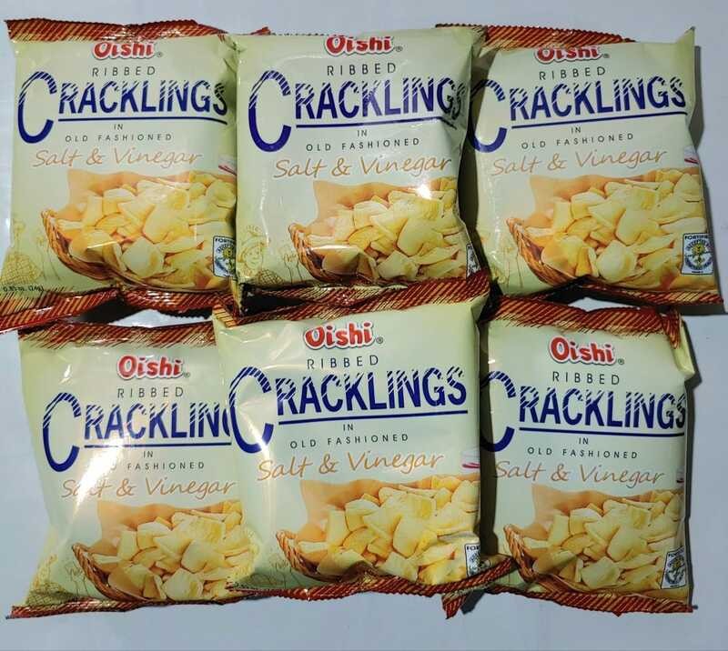 6 Pack Oishi Cracklings Salt&Vinegar Cd | Shopee Philippines