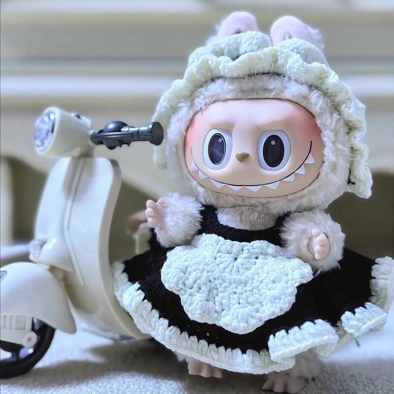 e (Not Dolls) 17Cm Labubu Aron Movable Motorcycle Motorbike Can Drive ...