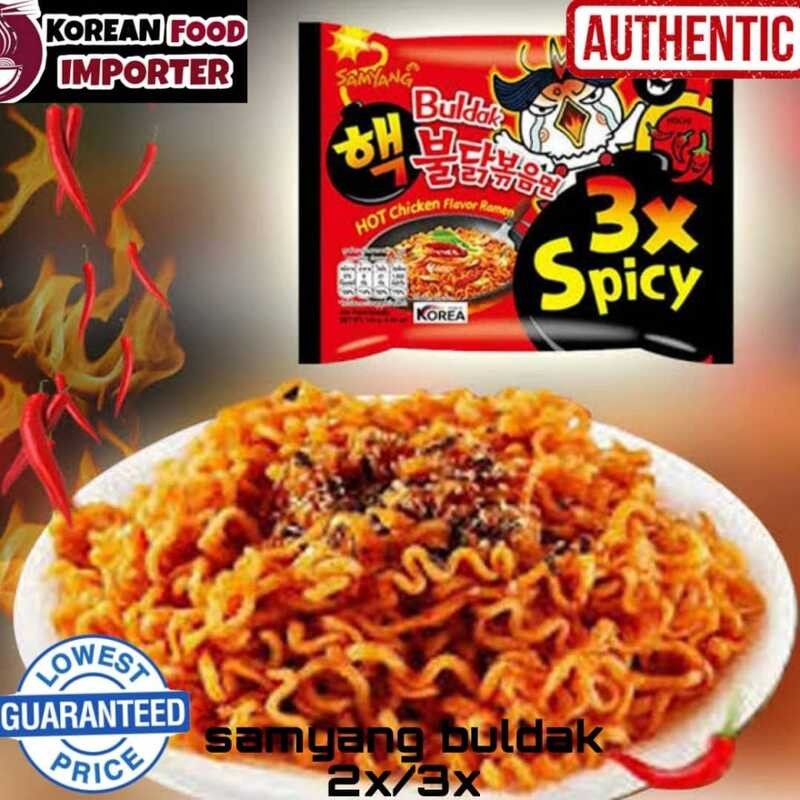 Samyang Buldak Original/2X/Spicy/3X Spicy Ramen Noodles korean ...