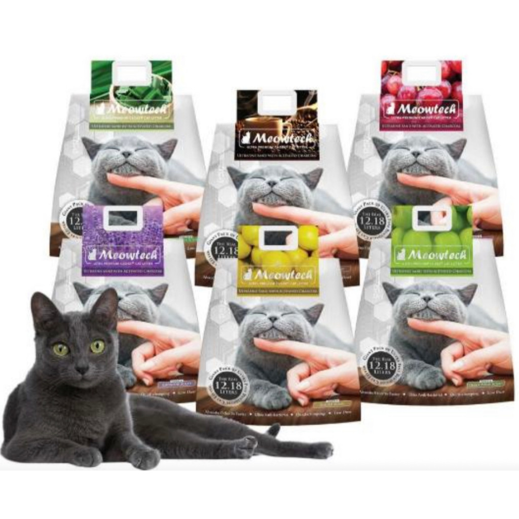 Happy's pet Meowtech Bentonite Cat Litter Sand 12.18L | Shopee Philippines