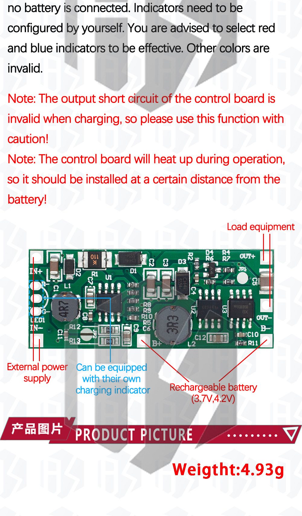 Charging Step Up Booster Module Dc 5v-12v To 9v/12v For 18650 Lithium ...