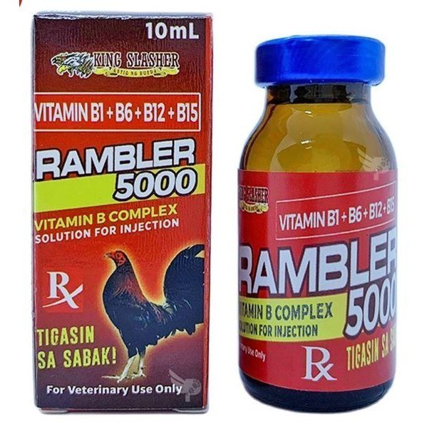 Rambler 5000 King Slasher 100ML and 10ml Pang Sabong Vitamin B Complex ...