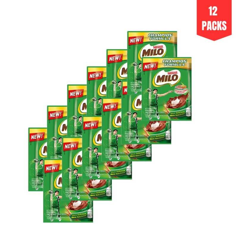 Milo Powdered Choco Malt Milk Drink 24G -12 Sachets 5F6 | Shopee ...
