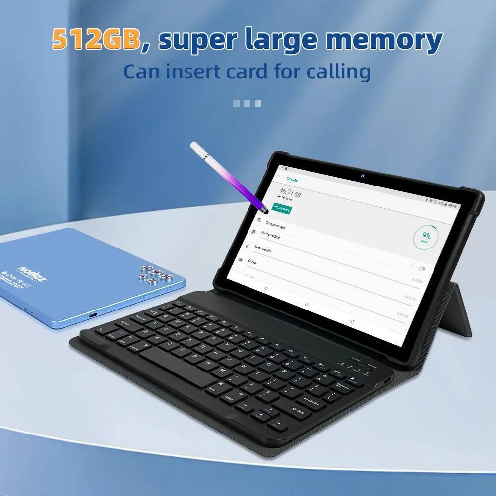 Tablet 2025 10 Inch Android 14 Tablets with Keyboard 12GB RAM 512GB ROM ...