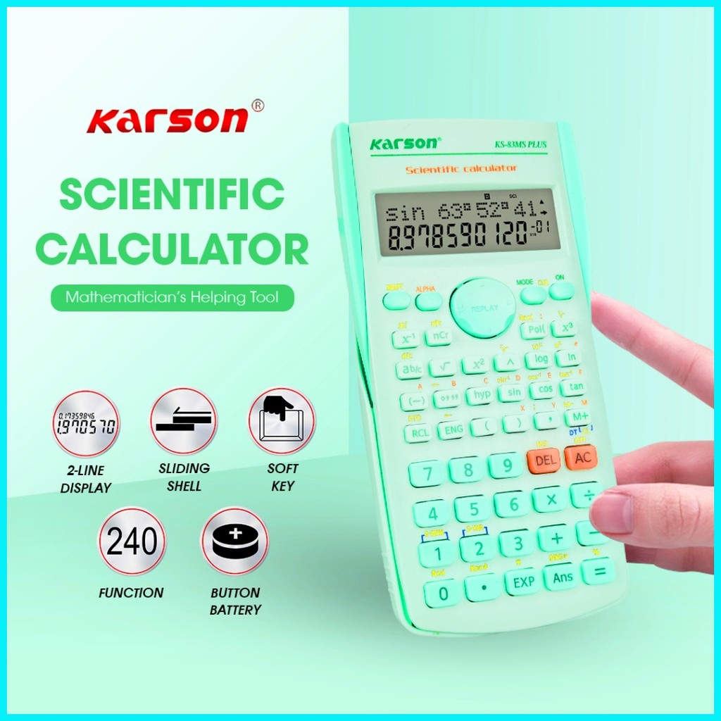 Karson Scientific Calculator With Big Display Student Portable Function ...