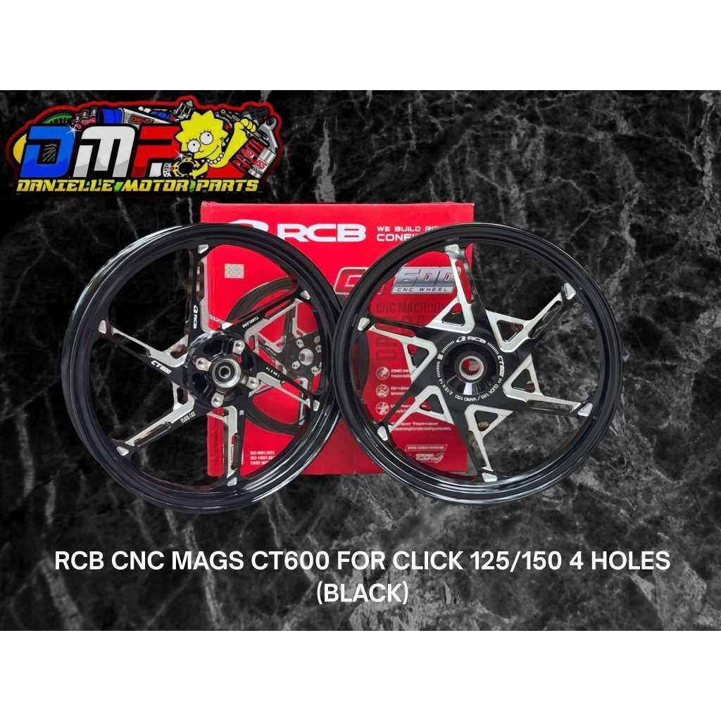 RCB CNC MAGS CT600 FOR CLICK 125/150 4 HOLES | Shopee Philippines