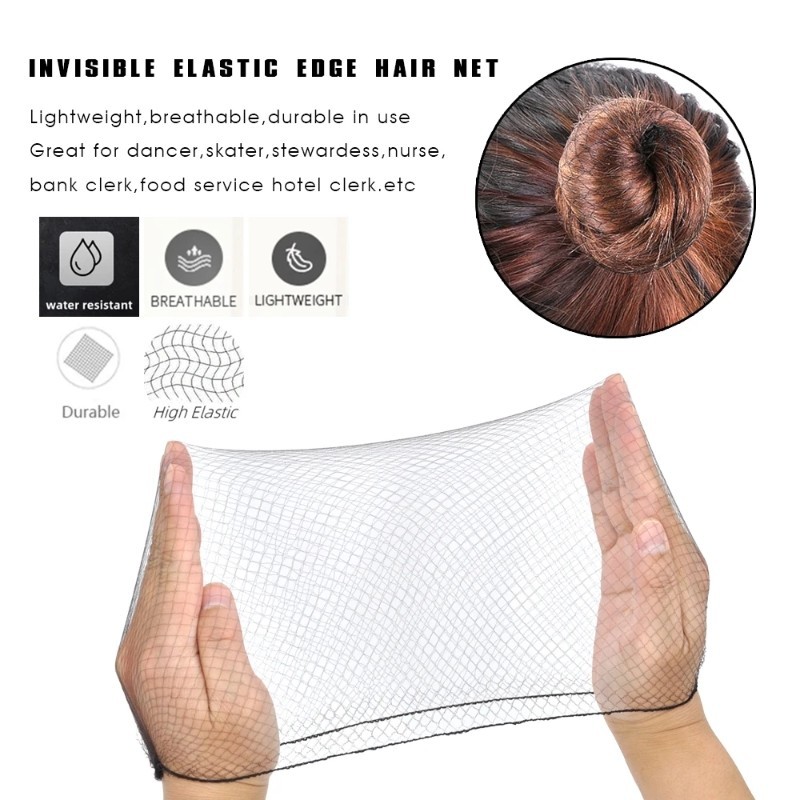 Ultra-fine Invisible Hairnet Simple Ladies and Girls Disc Hairnet Hair ...