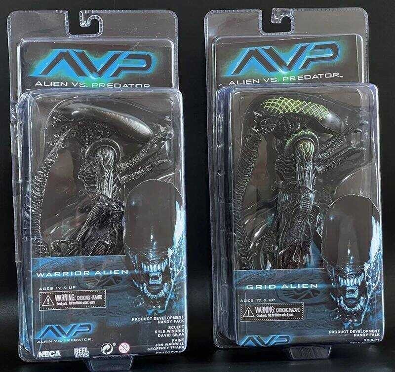 Grid NECA Figure Alien VS Predator Xenomorph Warrior Translucent ...