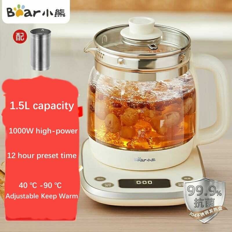 1.5L Bear Flower Tea Cooking Boiling Constant Temperature Electric ...