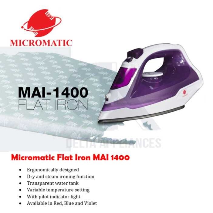 LY Micromatic Flat Iron Non Stick Soleplate Dry And Steam Original 1 ...