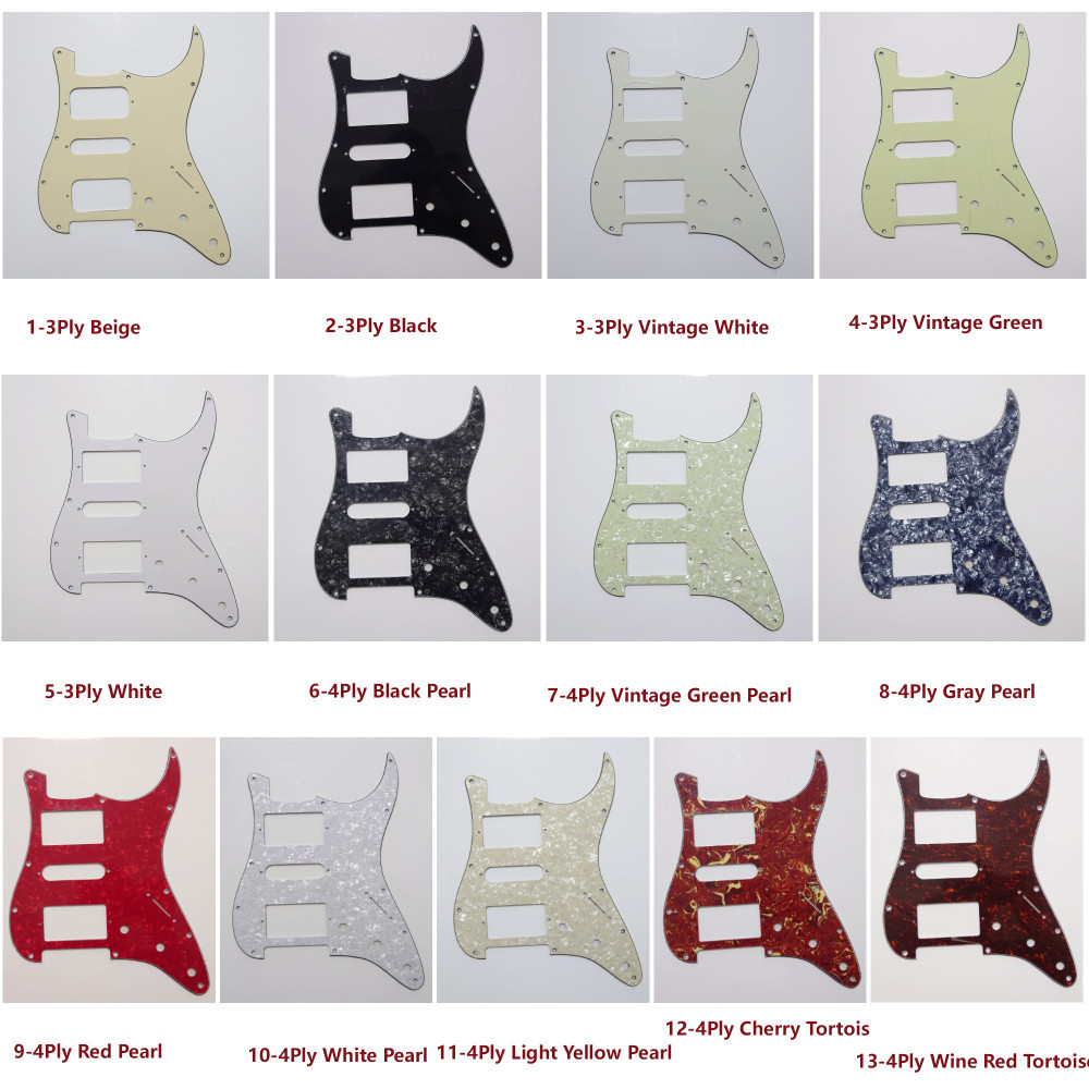 Fender Stratocaster HSH Pickguard 11 Screw Hole for ST Electric Guitars ...