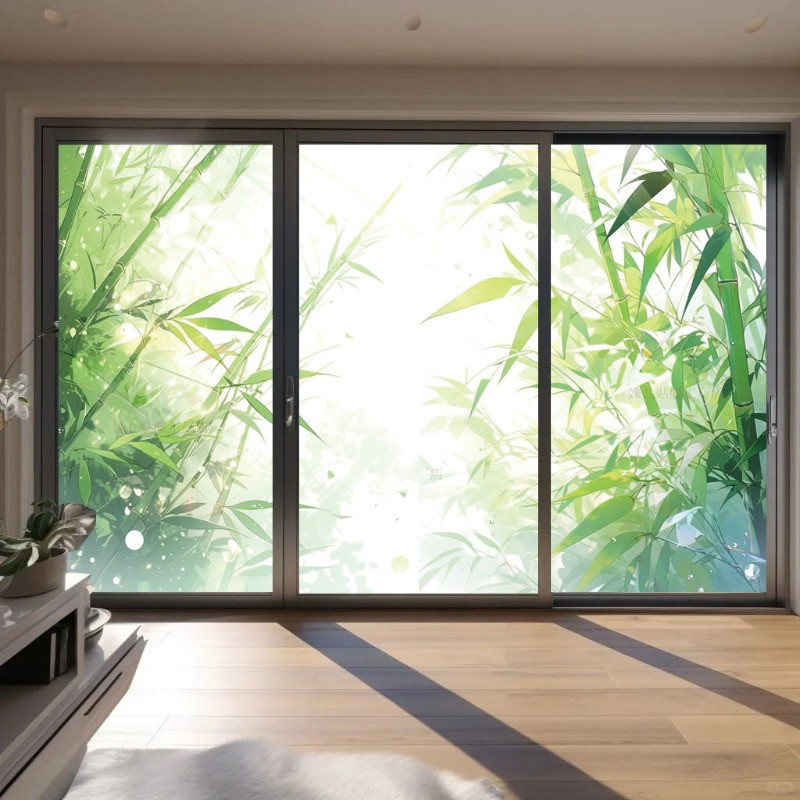 Translucent Opaque Electrostatic Frosted Sticker Bathroom Waterproof ...