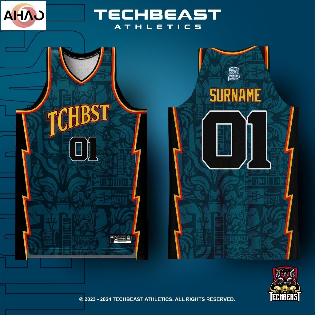 Techbeast Comic Full Sublimation Basketball Jersey ( CUSTOM NAME + NUMBER ) | Shopee Philippines