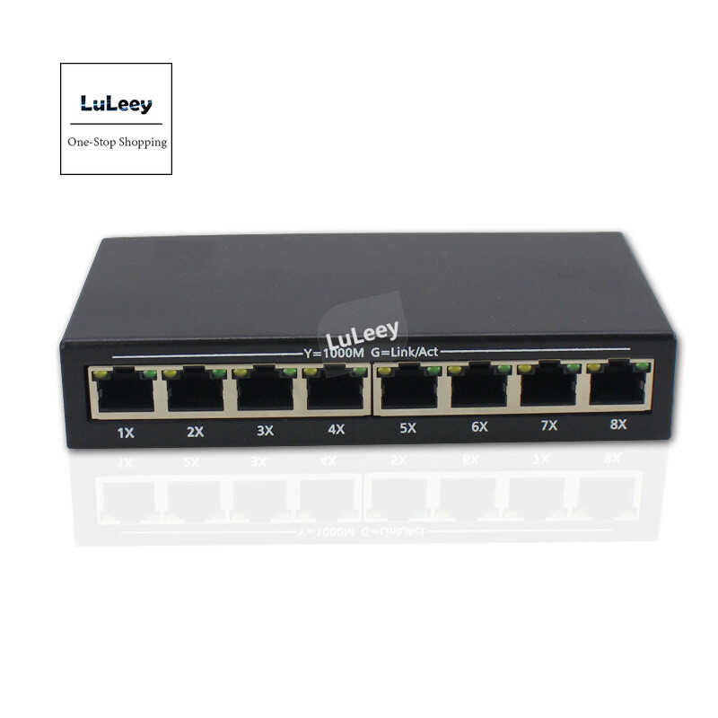 Communication Network Switch Equipment, 8 Port Transmission Gigabit ...