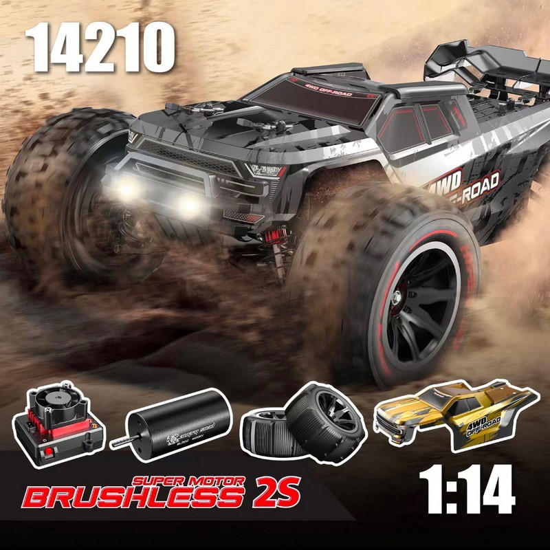 75Km/H MJX Hyper Go 14210 14209 1/14 Scale 4Wd Brushless High-Speed R/C Off Road Truc Remote ...