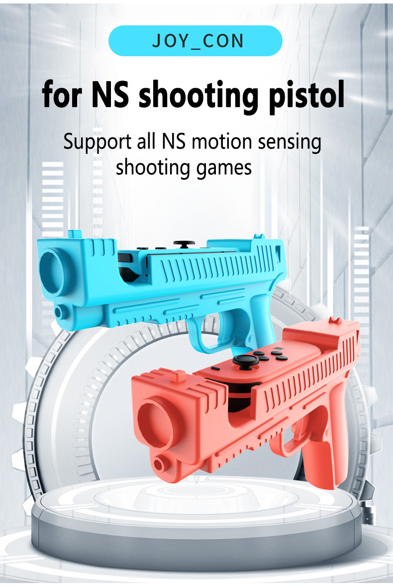 Joycon Handle Game Gun 2PCS Shooting Gunstock Grip Shape Handgrip Game ...