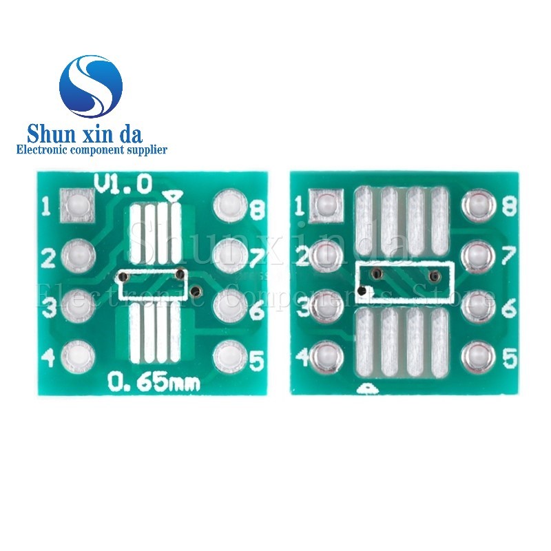 20PCS SOP8 SSOP8 TSSOP8 to DIP8 PCB SOP-8 SOP Transfer Board DIP Pin ...