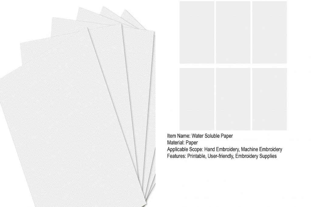 [Ready Stock] Embroidery Stabilizer Sheets Water Soluble Embroidery ...