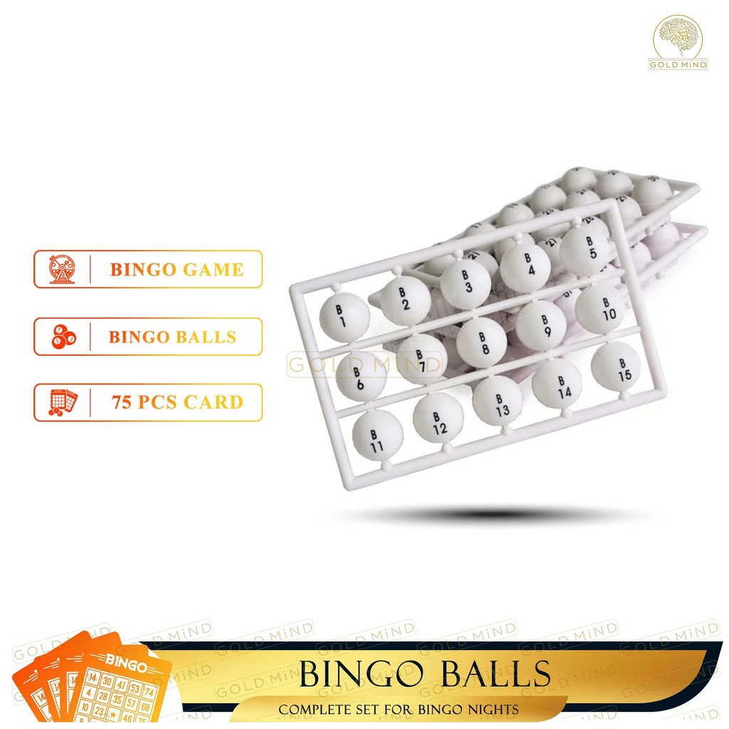 Bingo Game Deluxe Set (with separate order of Cards and balls) | Shopee ...