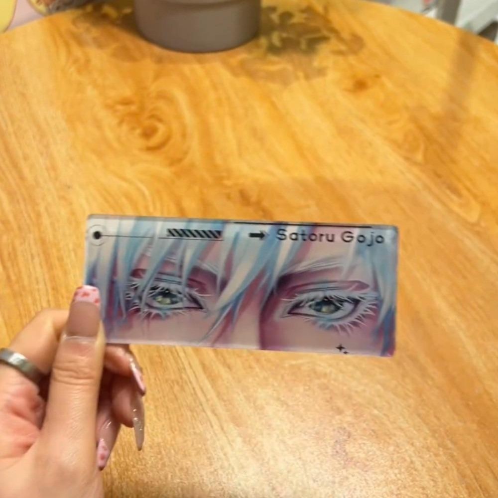 Reflective Card Transparent Jujutsu Kaisen Satoru Gojo Keyring Acrylic ...
