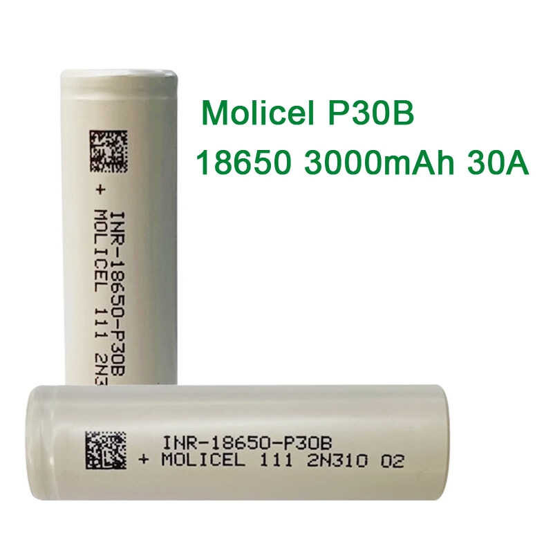 New Molicel P30b INR 18650 3000Mah Capacity 30A 3.7V Rechargeable ...