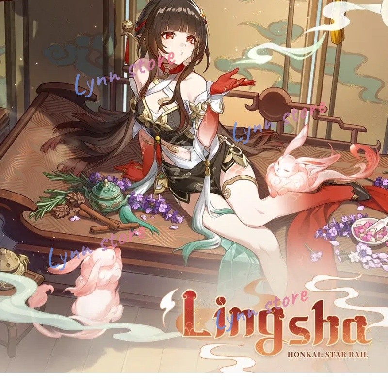 LINGSHA Cosplay Dress Wig Suit Honkai: Star Rail Dan Zhu Cosplay ...