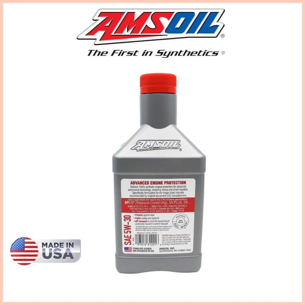 AMSOIL 5W30 Oe Series Engine Oil Fully Synthetic (1 Quart) | Shopee ...