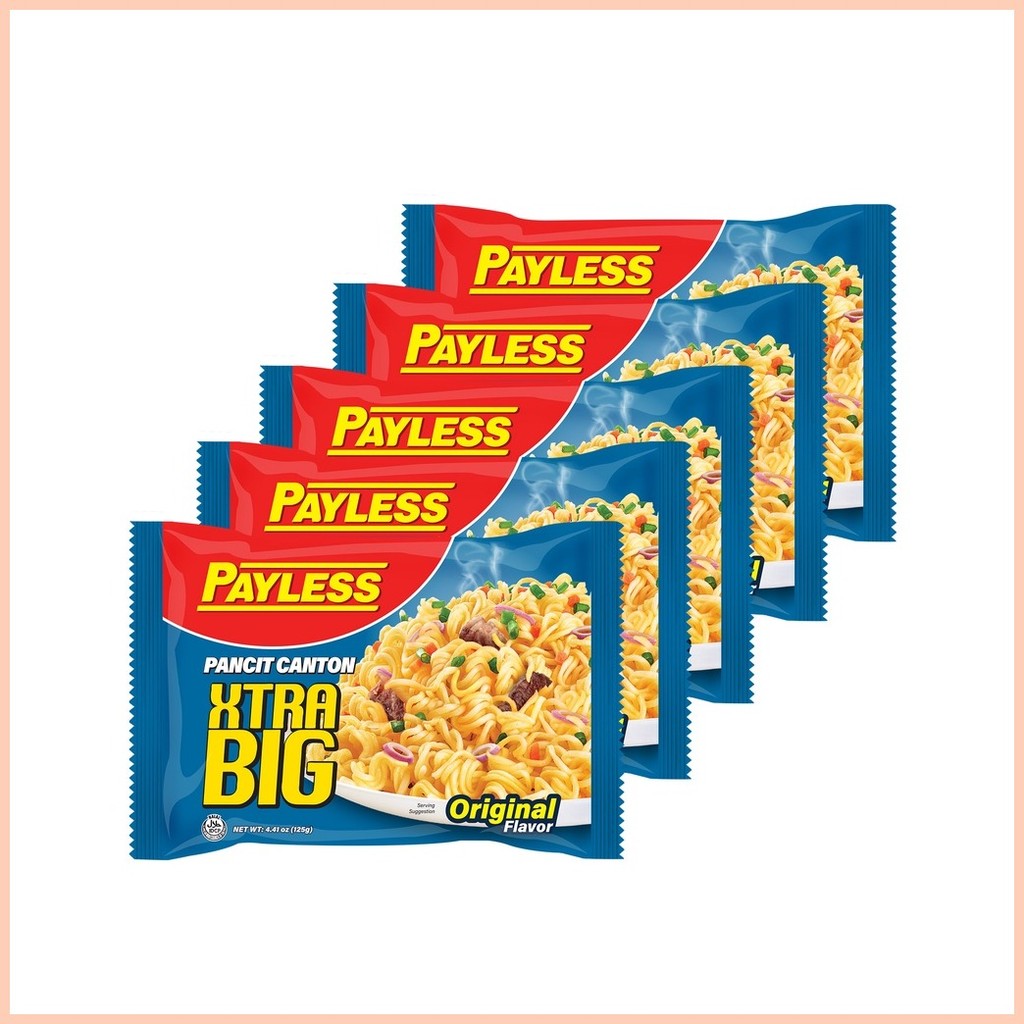 ۩ 5 x Payless Xtra Big Pancit Canton Original (125g) | Shopee Philippines