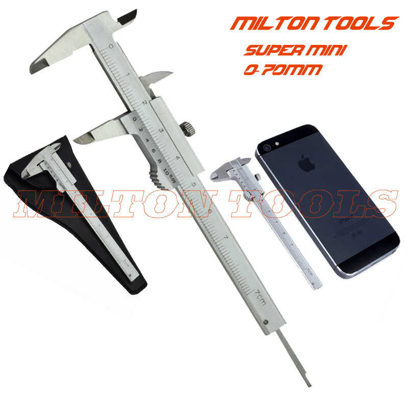 Mini Vernier Caliper 0-70Mm Stainless Steel Hardened Metric Hinist Mini ...