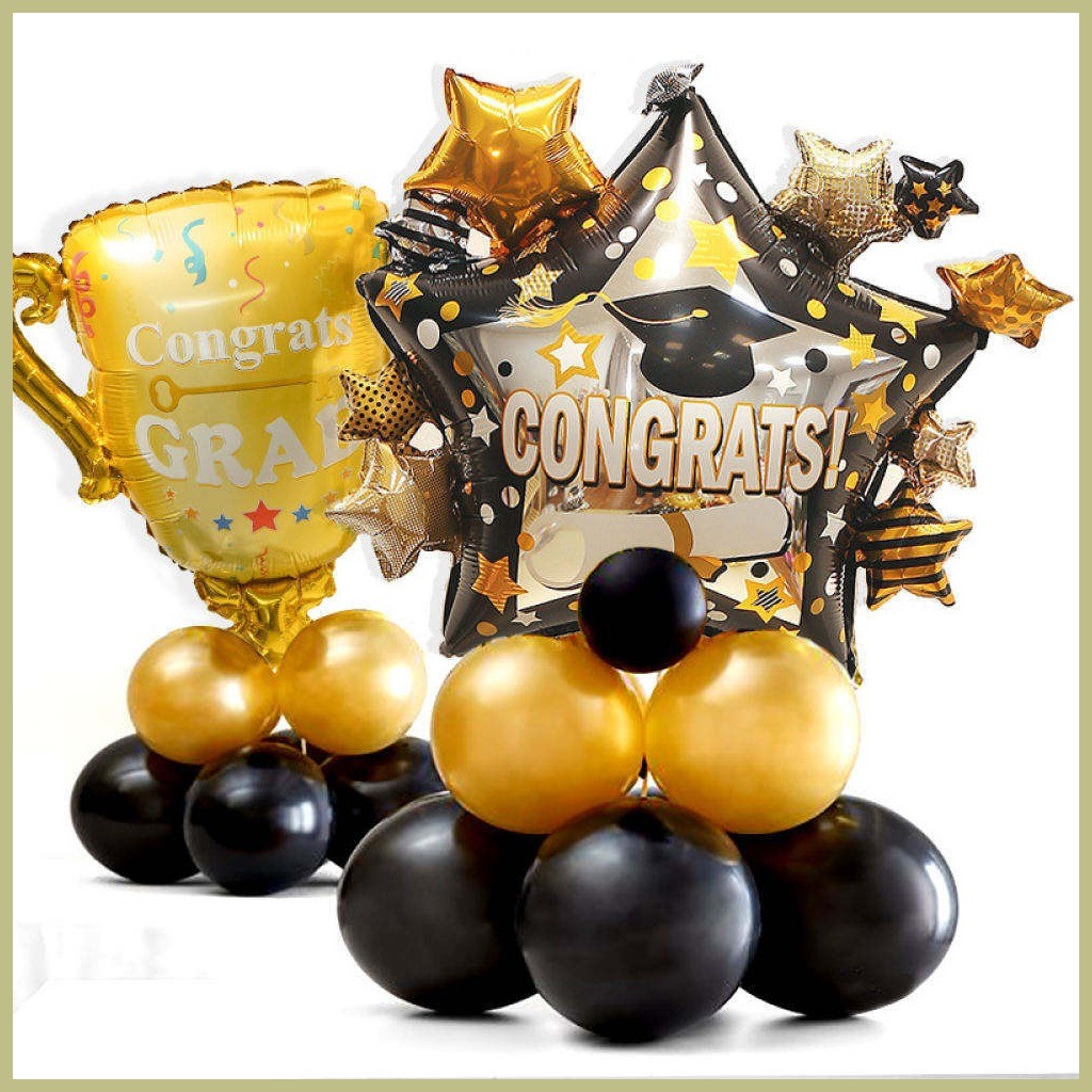 ๑ Happy Graduation Party Decoration Balloons Stand Kit GRAD Prom ...