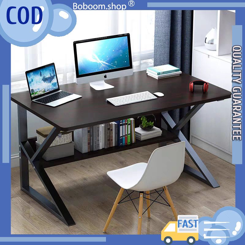 COD 120CM Computer Table Office Desk Study Desk Thick PC Laptop Table ...