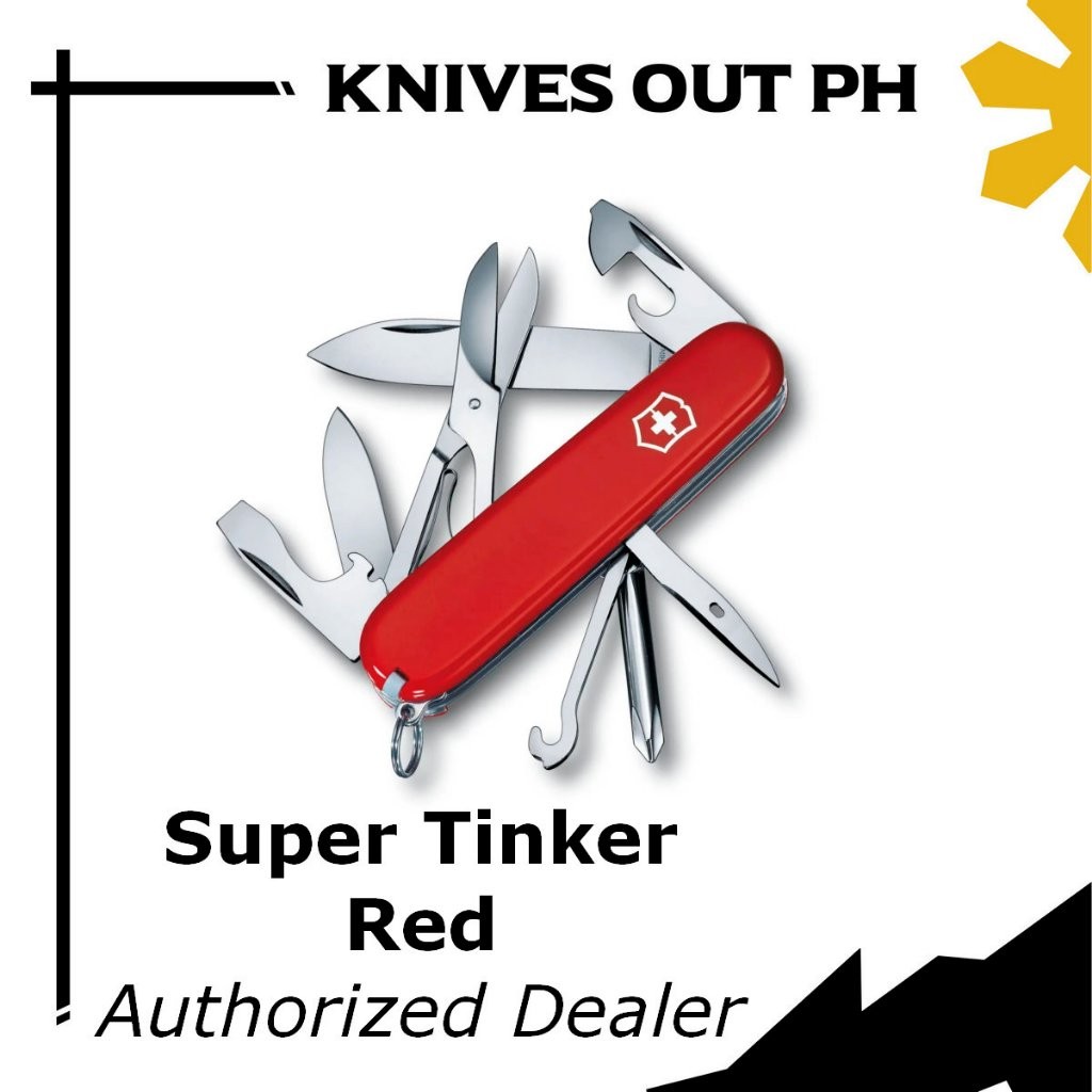 VICTORINOX SWISS ARMY SUPER TINKER RED 1.4703 (FAST SHIP OUT) | Shopee ...