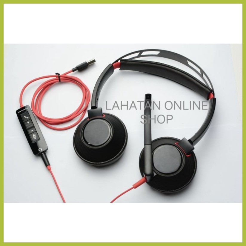 PLANTRONICS BLACKWIRE C5220 SLIGHTLY USED - NOISE CANCELLING HEADSET (3 ...