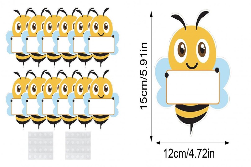 LVST_ Bee Paper Cutouts Bee Classroom Decorations Adorable Bee Cutouts ...
