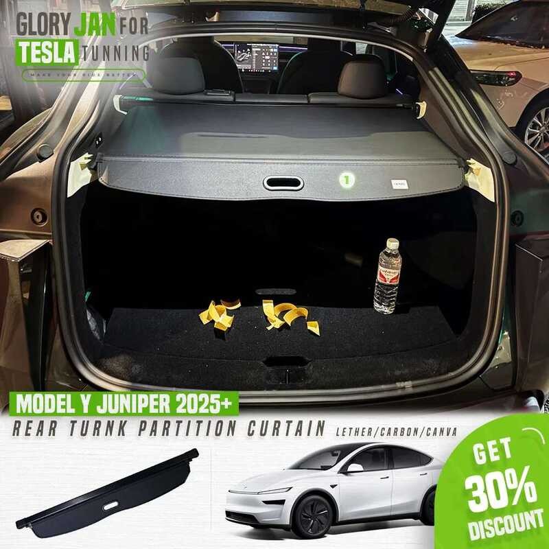 Tt Universal Tesla Model Y Juniper 2025+ Trunk Organizer | Retractable ...