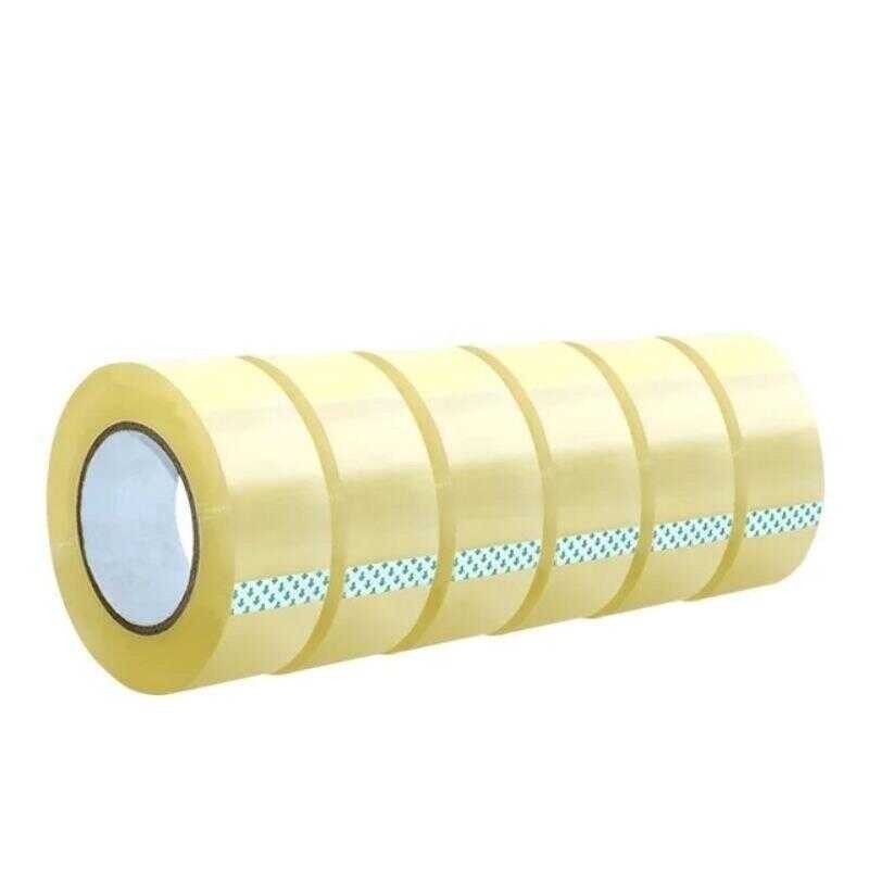 6Pcs Packaging Tape 200 Meters X 2 Inches Clear / Tan Packing 200M Adc ...