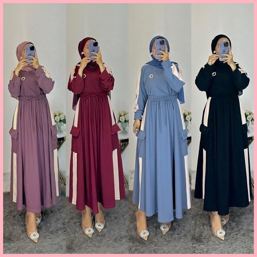 Meliza SETROK CARGO ONE SET MUSLIMAH WOMEN BTCSOLO LONG JUMBO LARGE ...