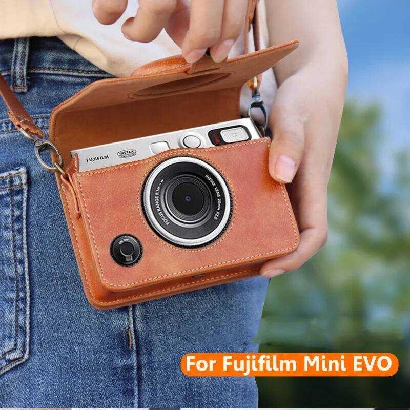 Leather Retro Case For Fujifilm Instax Mini EVO Instant Camera Storage ...