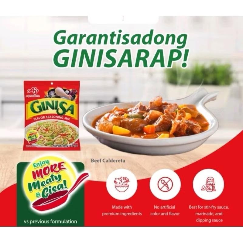 AJINOMOTO GINISA MIX Seasoning Per Box 8gram x 16 x 54 864pcs Spice ...