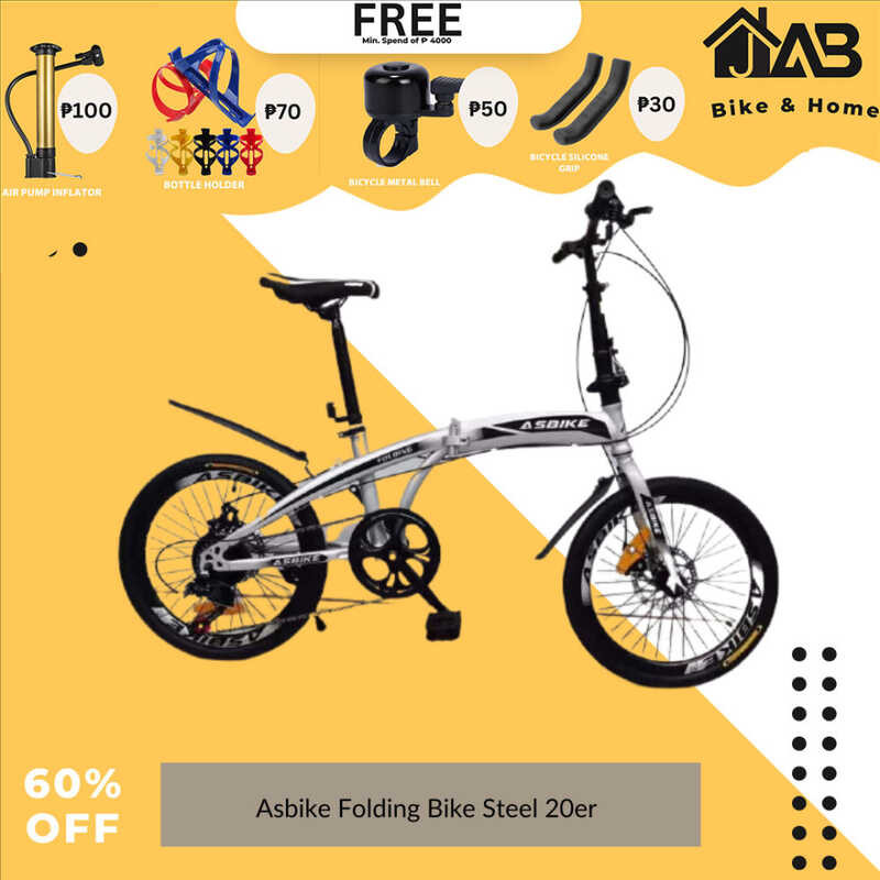 Jab.[Original] .Asbike DOLPHIN FOLDING BIKE SIZE 20, 1X7 Speed, Carbon ...