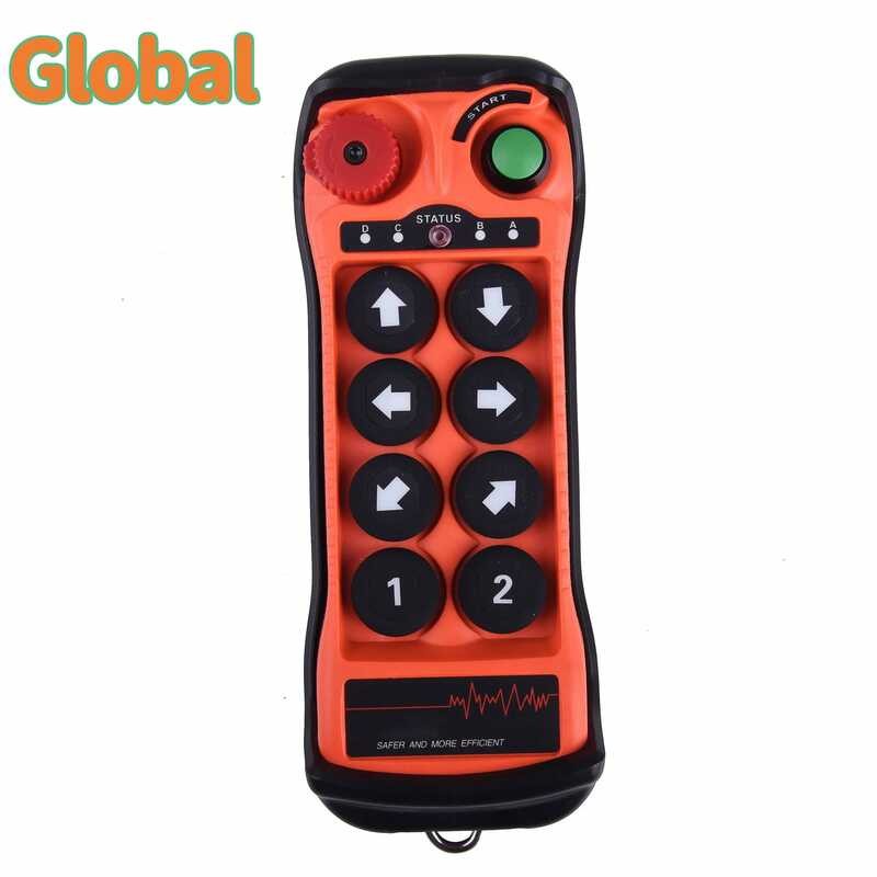 8 Q800 Buttons Single Speed Industrial Wireless Radio Remote Control ...