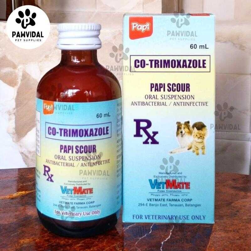 Papi Scour 60Ml: Co-Trimoxazole For Dogs And Cats - Antibacterial ...