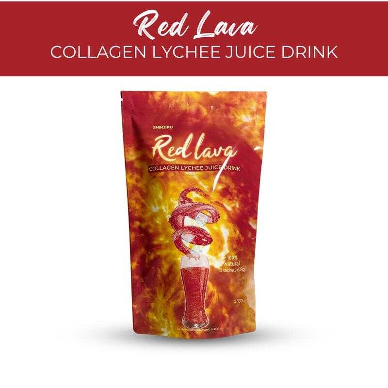 Shinjiru Red Lava Drink Mix Beauty Supplement 180G | Shopee Philippines