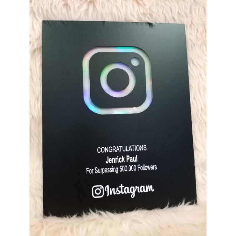 Acrylic Instagram Award Plaque Display with Personalized Name ...