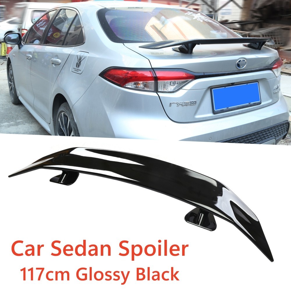 Universal Car Sedan Spoiler Black/Carbon 117cm for SAGA PERSONA WIRA ...