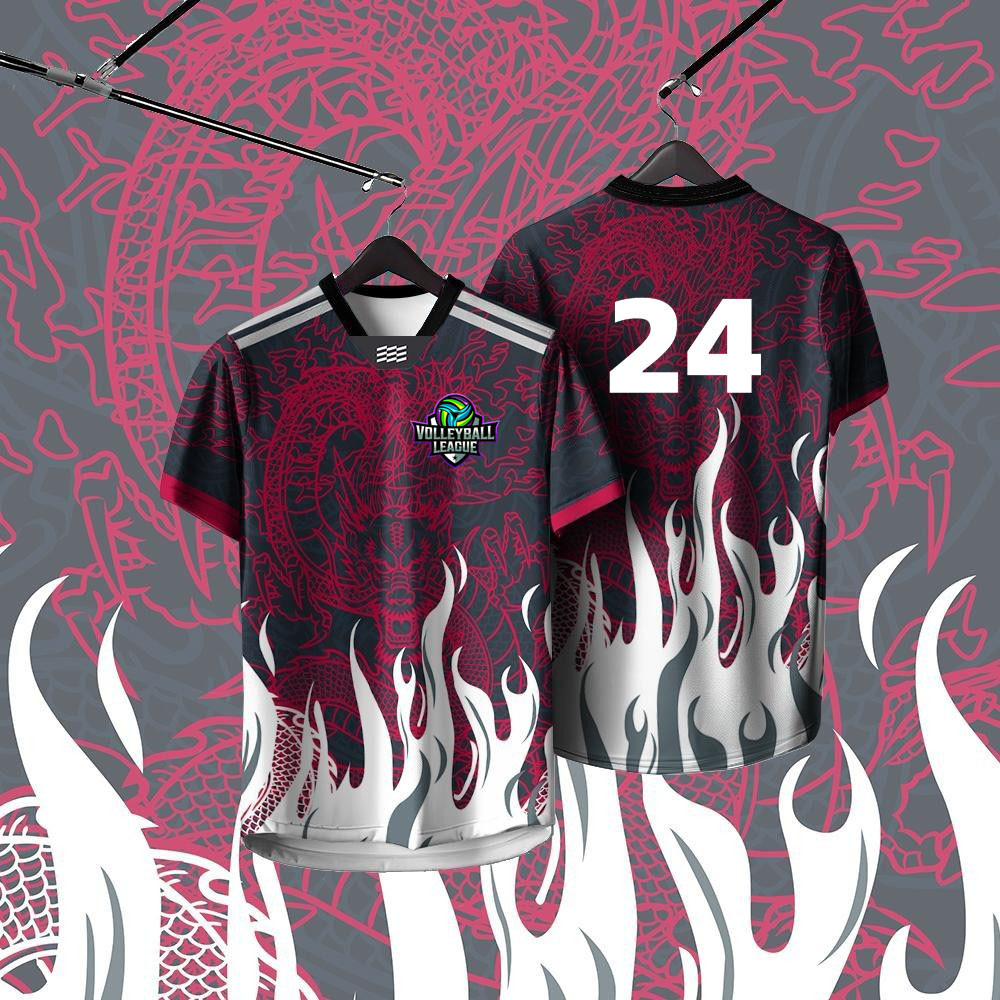 【Free Custom Name & Number】Volleyball Sublimation T shirt [NEW] VOLLEYBALL FULLY SUBLIMATED ...