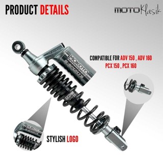150 HONDA PCX ADV 160 HIGH SUSPENSION REAR SHOCK GAS ABSORBER W/Baso ...