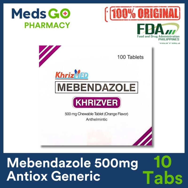 COD Mebendazole 500mg COD 10 Tabs - Antihelmintic for Human (Antiox ...